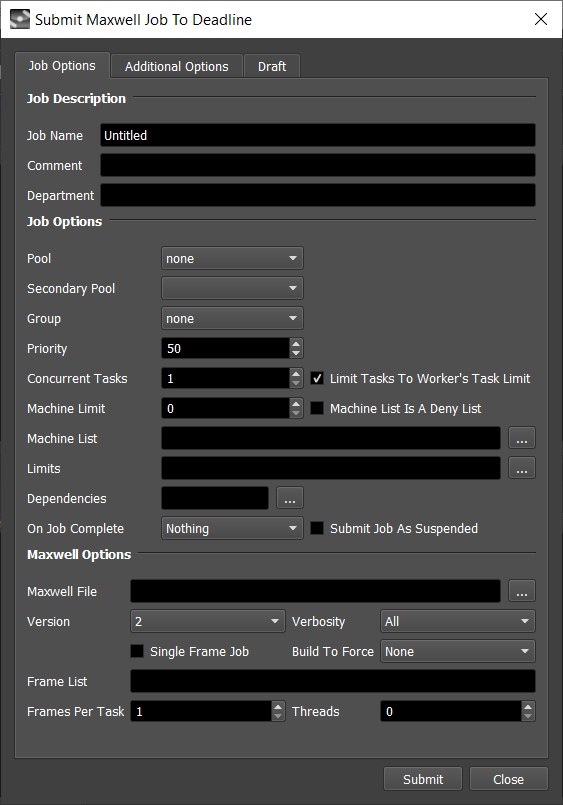 Maxwell — Deadline 10.3.0.9 documentation